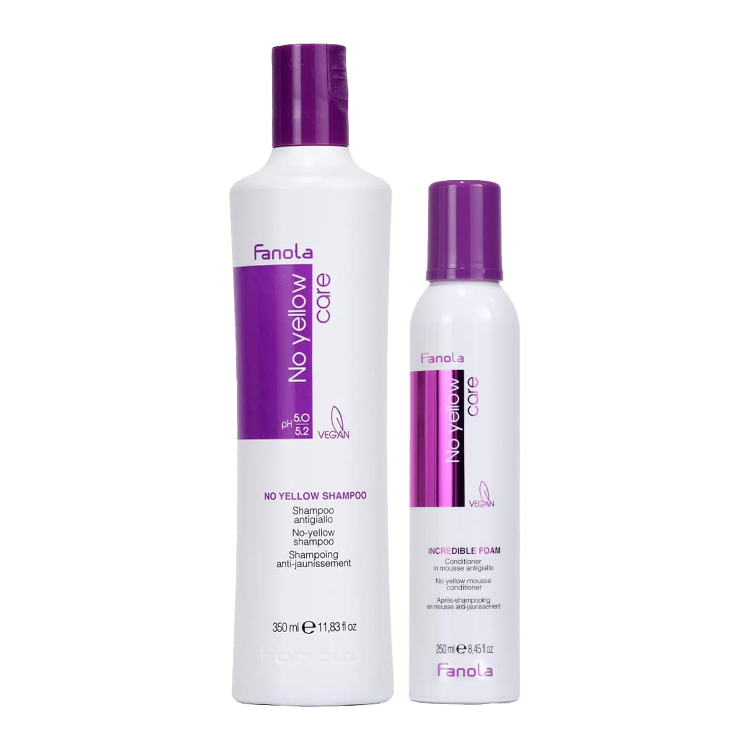 Amazon.com : Fanola No Yellow Shampoo Bundle with No Yellow Incredible ...