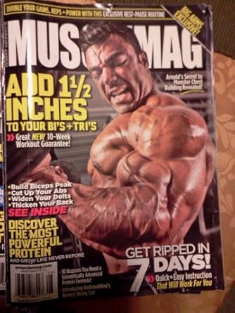 Musclemag International Magazine AUGUST 2010, ADD 1 1/2 INCHES TO YOUR ...