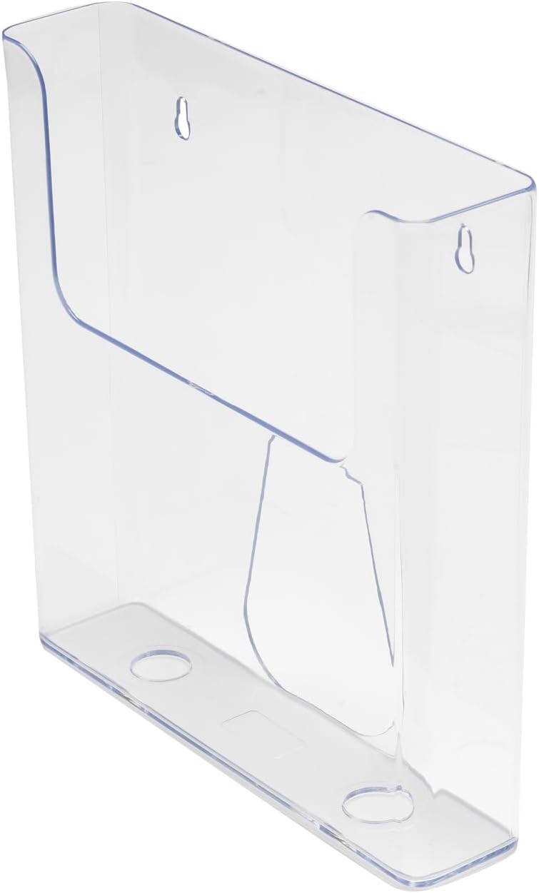Deflecto Value A4 Portrait Leaflet Holder | Clear Flat Back Brochure ...