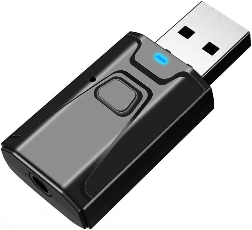 Bluetooth 5.0 Transmitter Receiver, 2 in 1 Bluetooth Adapter Mini ...