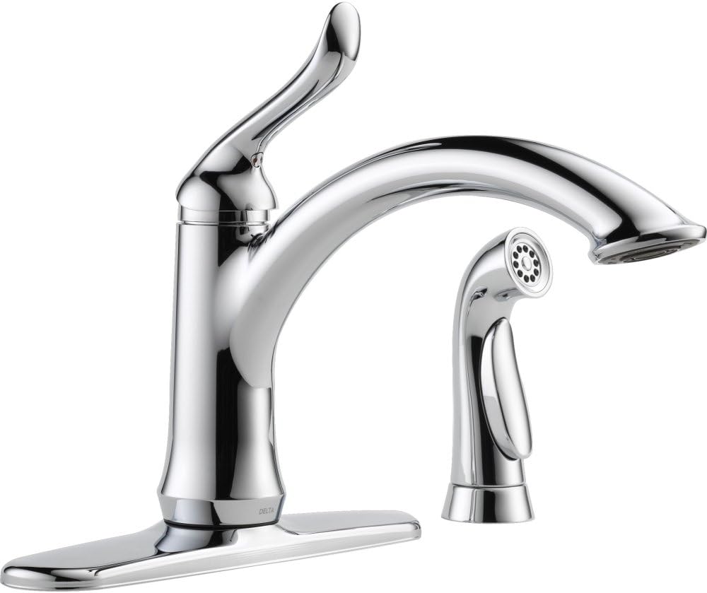 Delta Faucet 340-DST Collins Single Handle Kitchen with Integral Spray ...