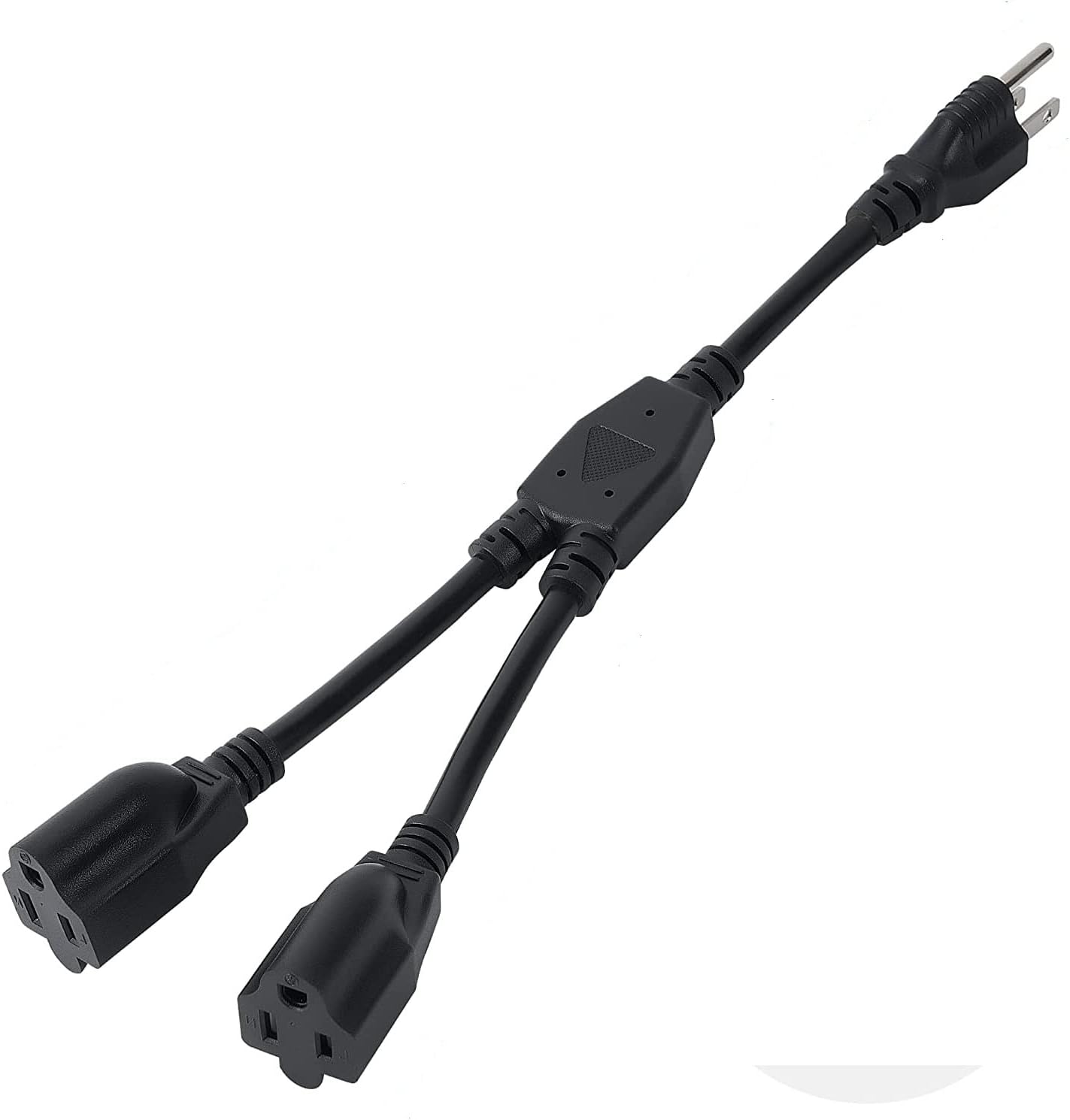 Amazon.com: Power Cord Extension Splitter NEMA 5-15P 2 X NEMA 5-15R ...