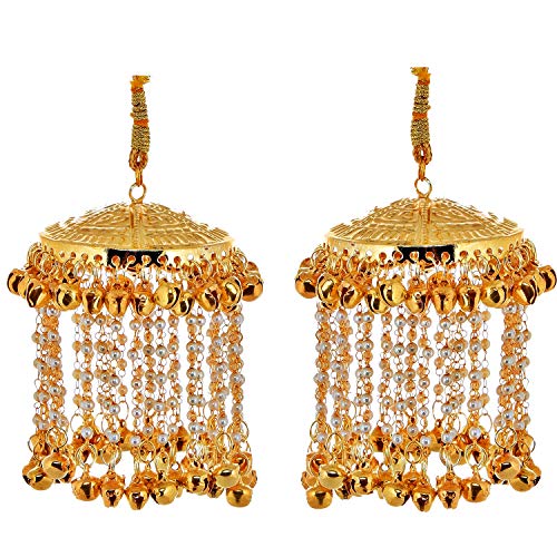 Buy Lucky Jewellery Traditional Golden Color Gold Plated kalira ...