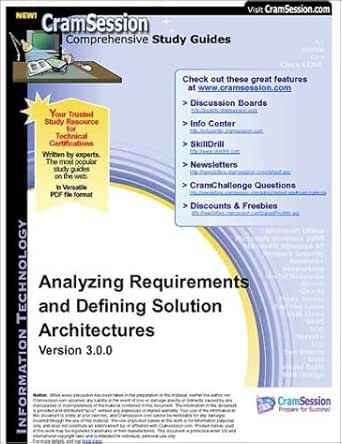 Amazon.com: CramSession's Analyzing Requirements and Defining Solution Architectures ...