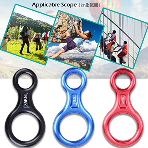Snapklik.com : TRIWONDER 35KN Aluminum Climb Figure 8 Descender Rigging ...