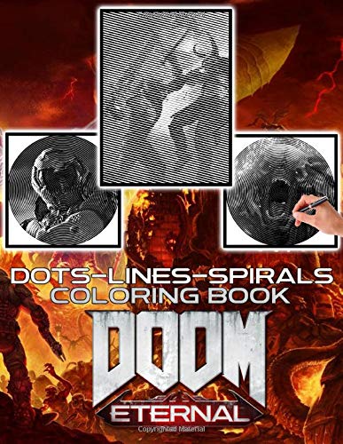 Doom Eternal Dots Lines Coloring Book Doom Eternal Special Activity ...