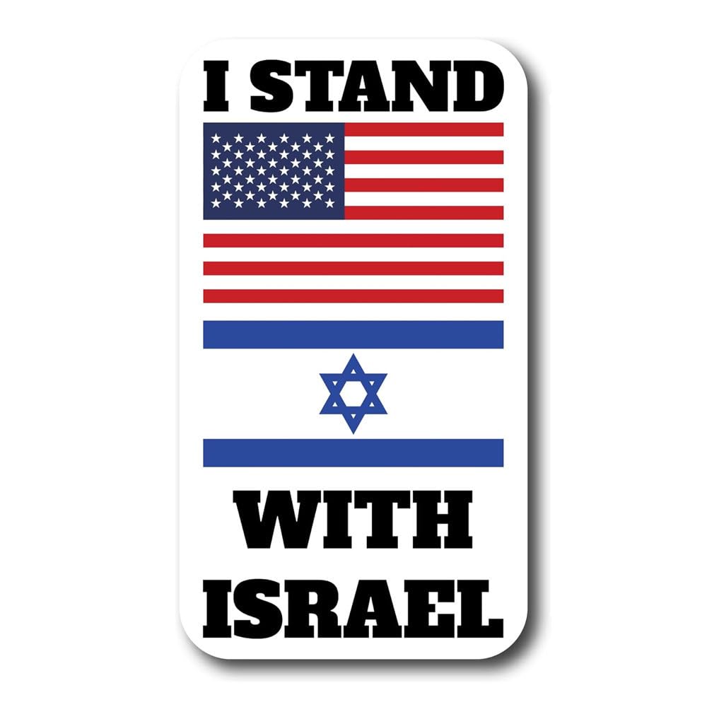 Amazon.com - 6 Pack I Stand with Israel Flag Sticker America Stands ...