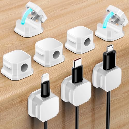 Amazon.com: 8 Pack Magnetic Cord Organizer, Cord Holder for Nightstand ...