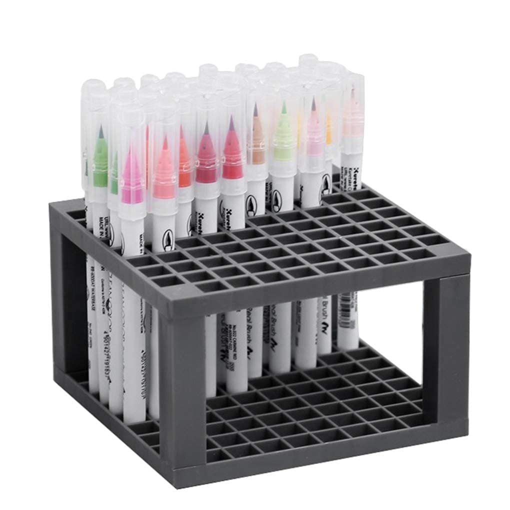 Pen Brush Holder Large Pencil Shelves Student Desk Stand Organizer ...
