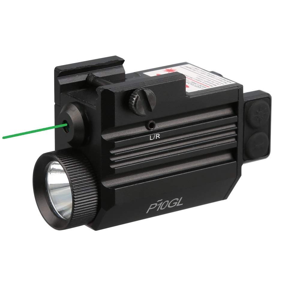 Pistol Green Laser Light Combo (Pistol Green Laser Sight and 500 Lumen ...