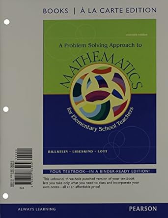 Amazon.com: A Problem Solving Approach to Mathematics for Elementary ...