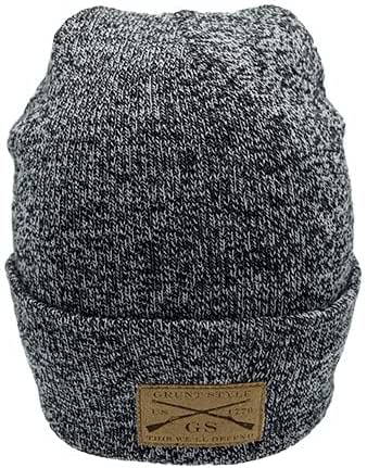 Grunt Style Black Heather Cuffed Beanie (One Size, Black Heather) at ...