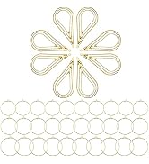 Amazon.com: 180Pcs Earrings Beading Hoop Earring Teardrop Round ...