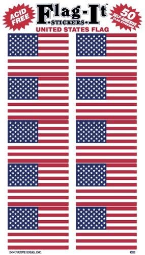 Amazon.com: United States Flag Stickers - Package of 50 : Toys & Games