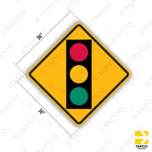 Tapco W3-3 Diamond Grade Cubed Warning Sign, Legend "Signal Ahead ...