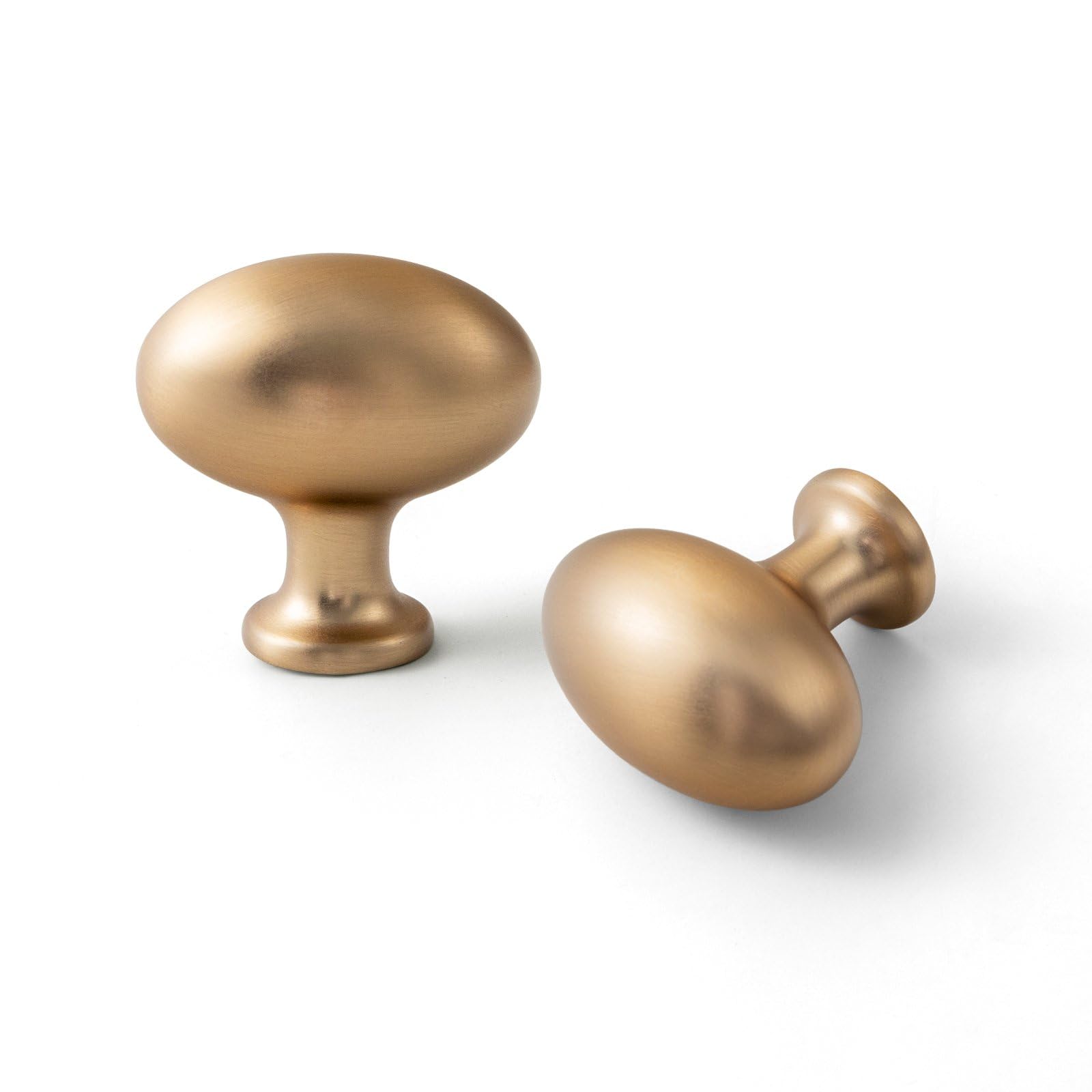 Goo-Ki 1.2 Inch(36MM) Oval Champagne Bronze Drawer Knobs, Modern Zinc ...