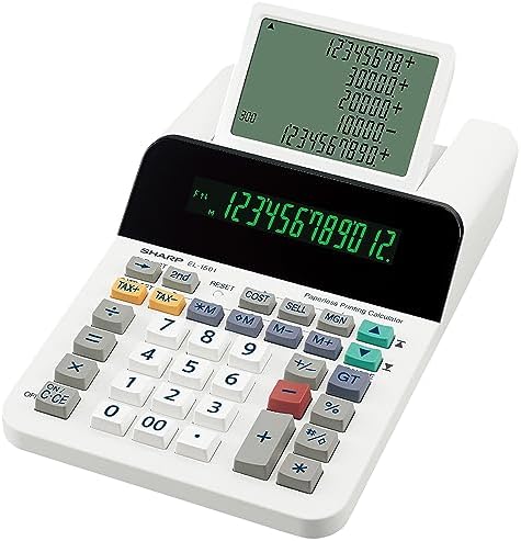 Sharp EL-1501 Calculatrice de Bureau à Affichage sans Papier et Encre ...