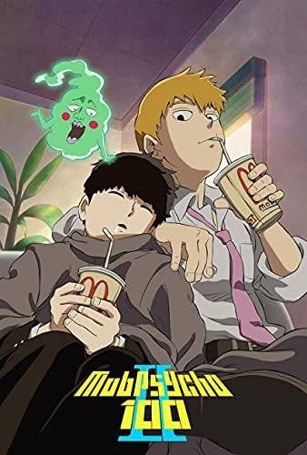 Mob Psycho Poster - 170GSM 12x18 Unframed Multicolor Perfect for Your ...