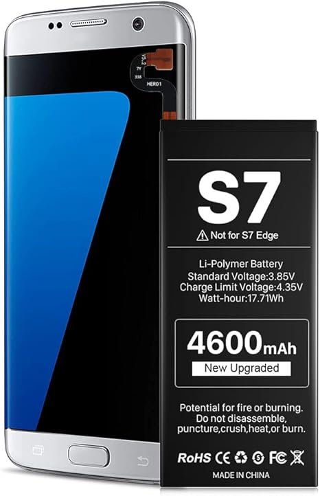 Galaxy S7 Akku, 2023 Neuer aufgerüsteter Akku Ersatz für Samsung Galaxy ...