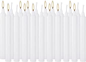 Amazon.com: 20pcs 4-inch Taper Candles Smokeless Long Burning Candles ...