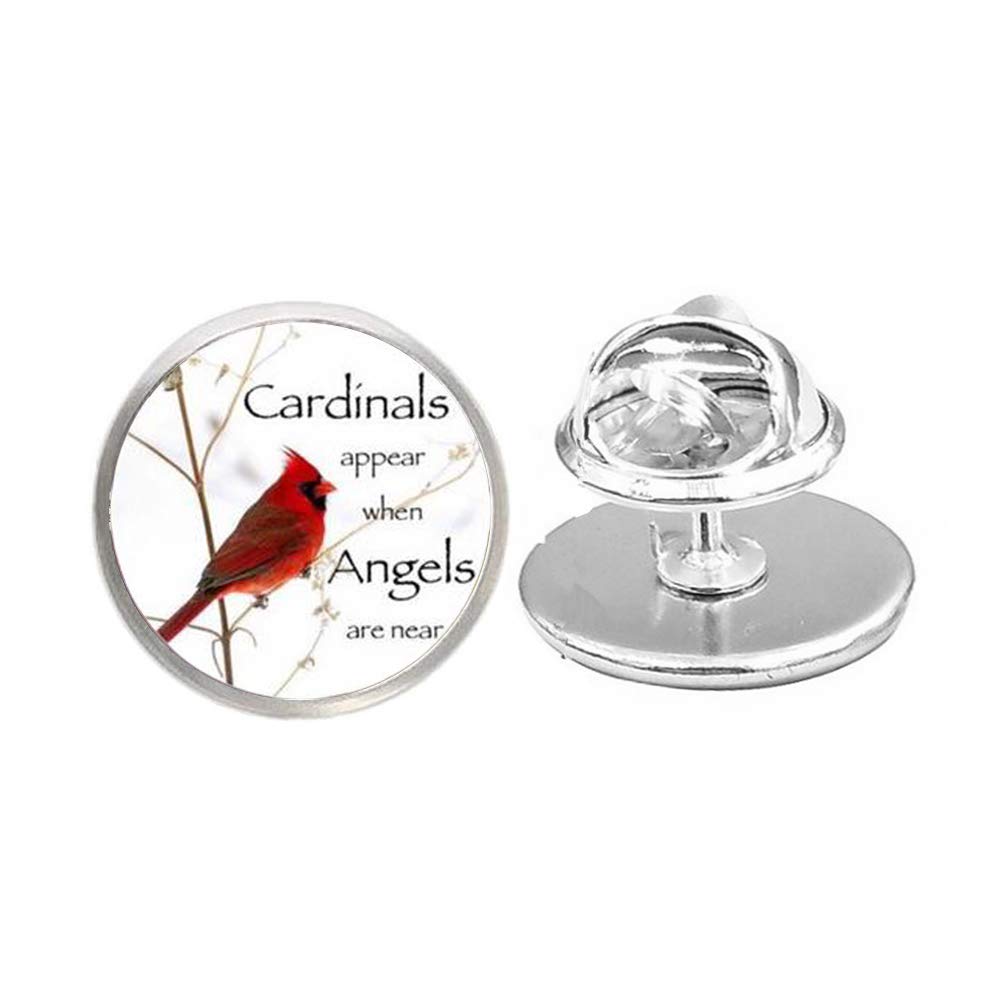 Amazon.com: Red Cardinal Bird Jewelry, Cardinal Pin Brooch, Christmas ...