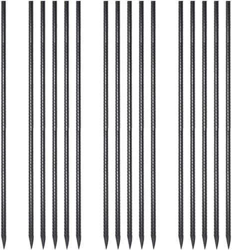 Amazon.com : 48” inch 1/2" Fiberglass Rebar Ground Stakes (20 pcs ...