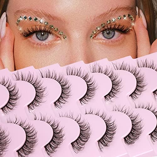 Buy ALPHONSE Manga Lashes Fairy Clusters Korean Fake Eyelashes 3D Wispy ...