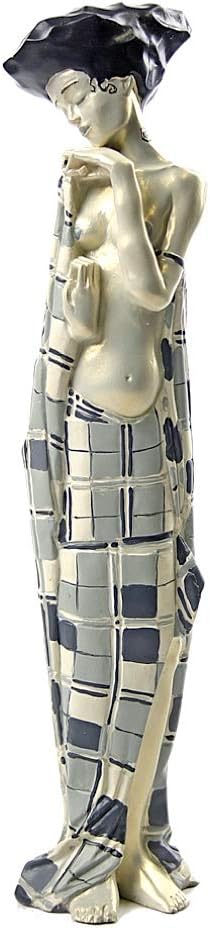 Amazon.com: Gertie Schiele in Checkered Cloth Statue by Egon Schiele ...