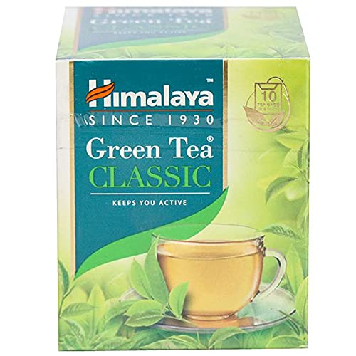 Amazon.com : Himalaya Herbal Teas Green Tea 10 Tea Bags Of 2G Each ...