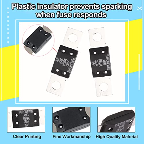 Snapklik.com : 250A MEGA/AMG Fuses, 6 Pcs 250A MEGA/AMG High Current ...