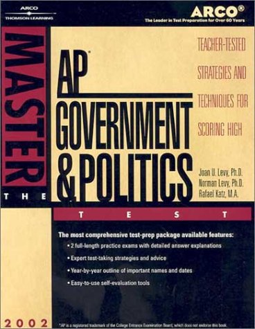 Master AP Government and Politics 2002: Arco: 9780768907360: Amazon.com ...