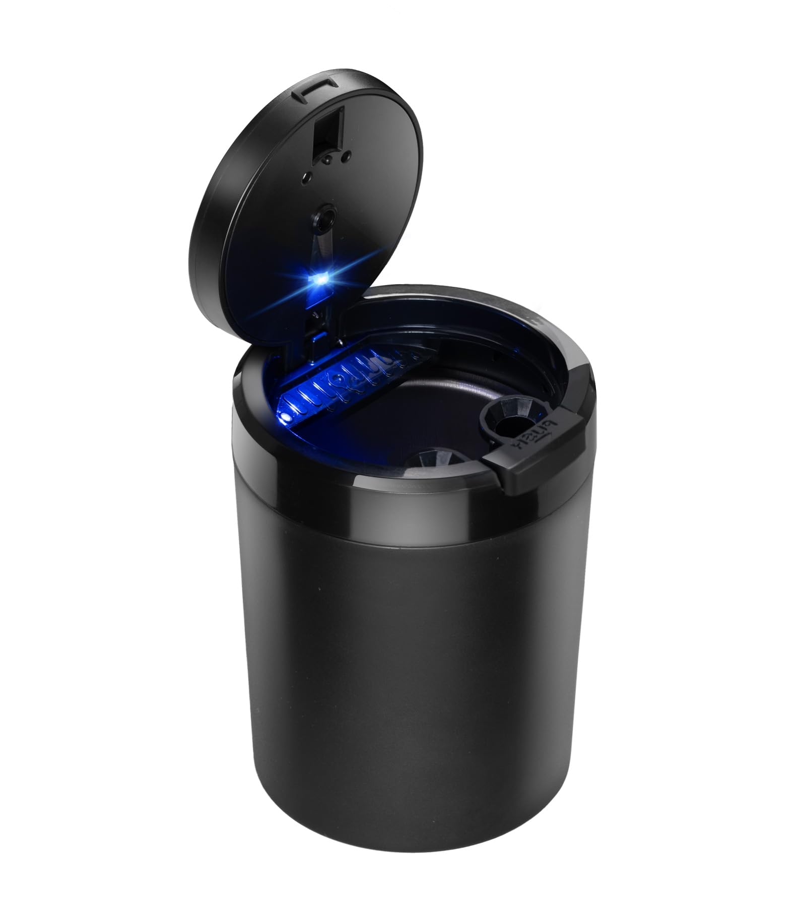 Amazon.com: Car Ashtray with Lid and Light Smell Proof for Cup Holder ...
