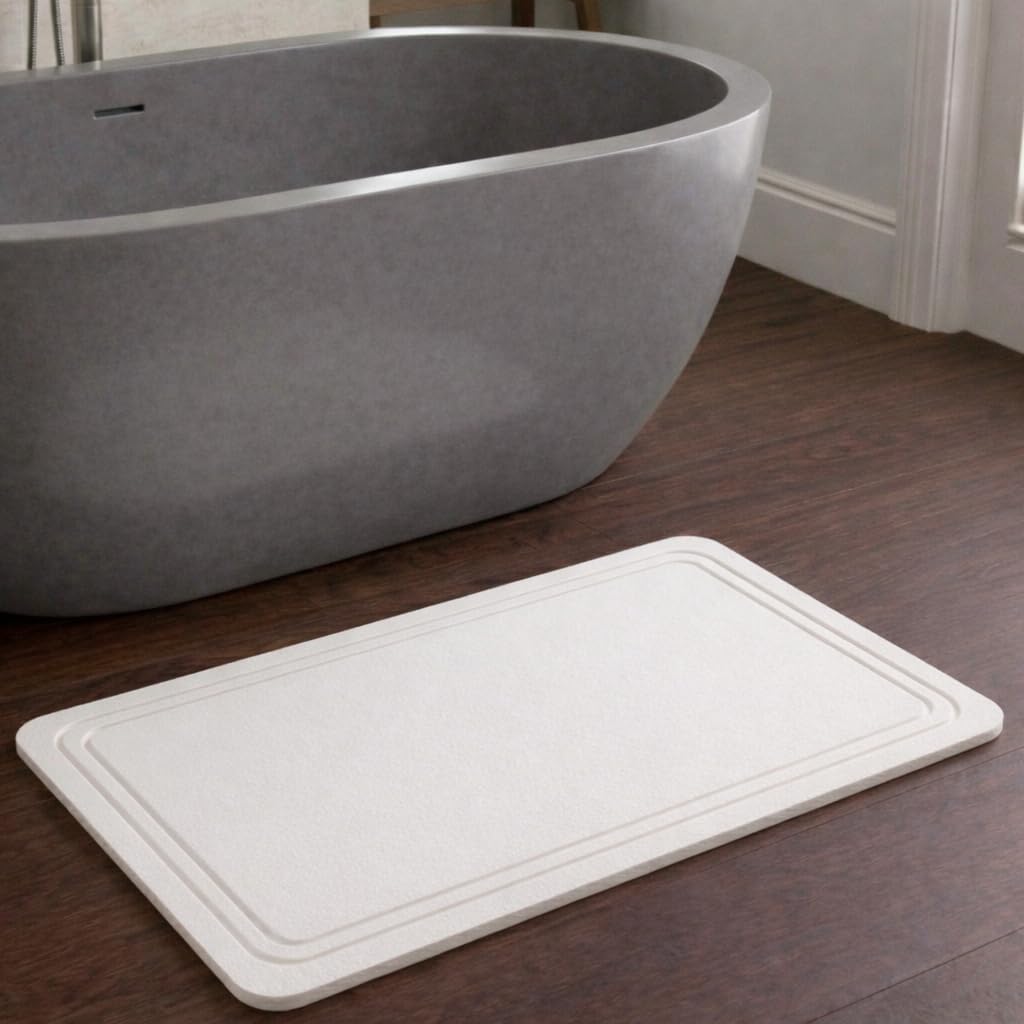 Amazon.com: Pebble Nest Stone Bath Mat – Diatomaceous Earth Quick ...