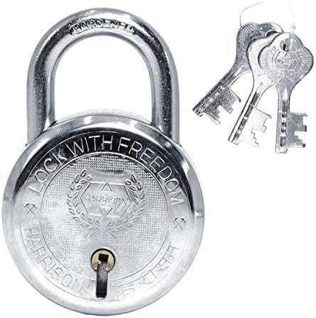 DOOE Eye PAD Lock 50MM 3 Key Silver : Amazon.in: Home Improvement
