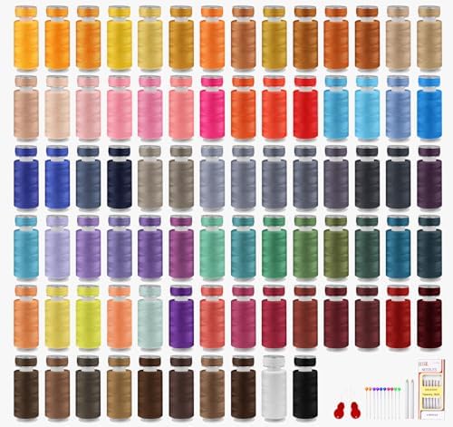 Amazon.com: 72Pcs 36 Colors Prewound Bobbins and Thread Spools for Hand ...