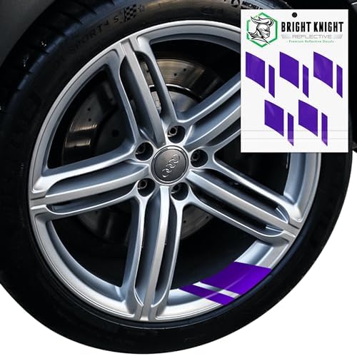 Amazon.com - Reflective Wheel Strips, 5 Sets Purple Wheel Reflective ...