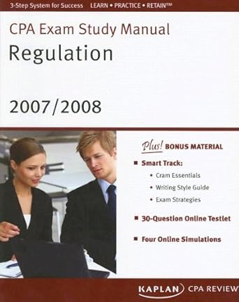 CPA Exam Study Manual: Regulation 2007/2008: Kaplan CPA Review ...