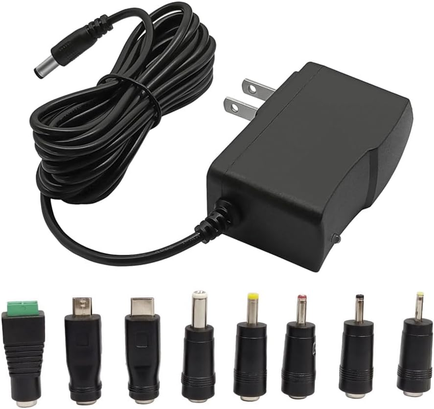 Amazon.com: 5V 2A Power Adapter Waysse 5V Power Supply with 8 DC Plug ...