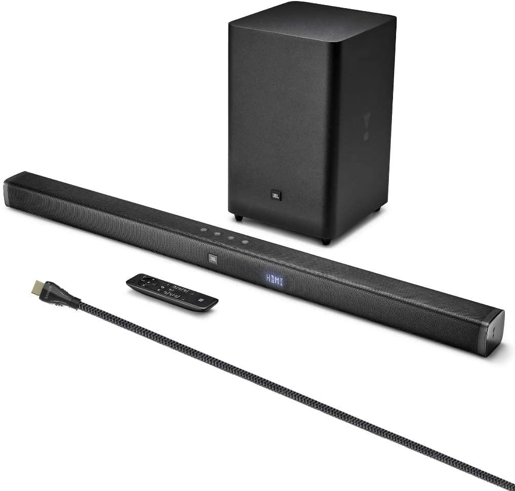 Amazon.com: JBL Bar 2.1 - Channel Soundbar with Wireless Subwoofer ...