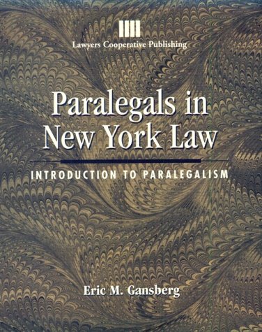 Amazon.com: Paralegals in New York Law: Introduction to Paralegalism ...