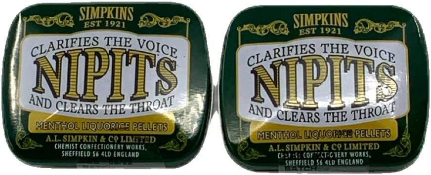 Simpkins Nipits Menthol Liquorice Pellets 12g (2 Pack) : Amazon.co.uk ...