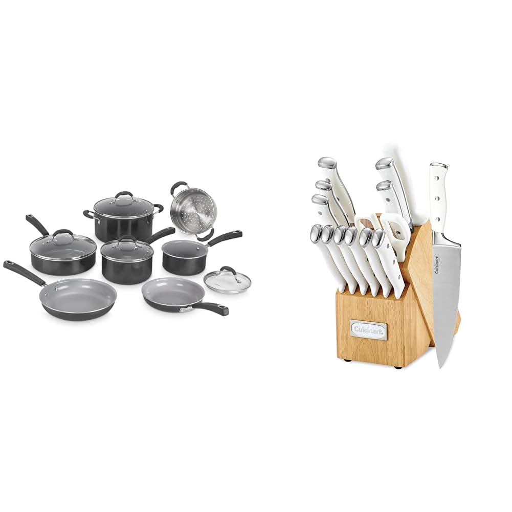 Amazon.com: Cuisinart 11-Piece Nonstick Cookware Set, Ceramica XT ...
