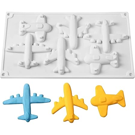 Amazon.com: 3D Airplane Ice Cube Trays, Plane Aircraft Silicone ...