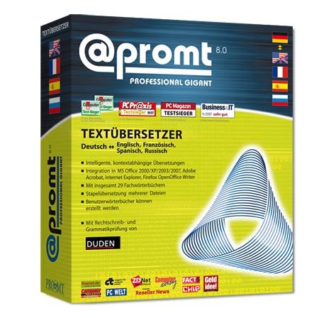 promt Professional 8.0 Gigant, Deutsch Englisch, Spanisch, Französisch ...