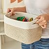Amazon.com: R RUNKA Small Cotton Rope Basket – Storage Bin for ...