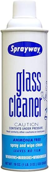 Amazon.com: Sprayway Glass Cleaner Aerosol Spray, 19 oz (Packaging May ...