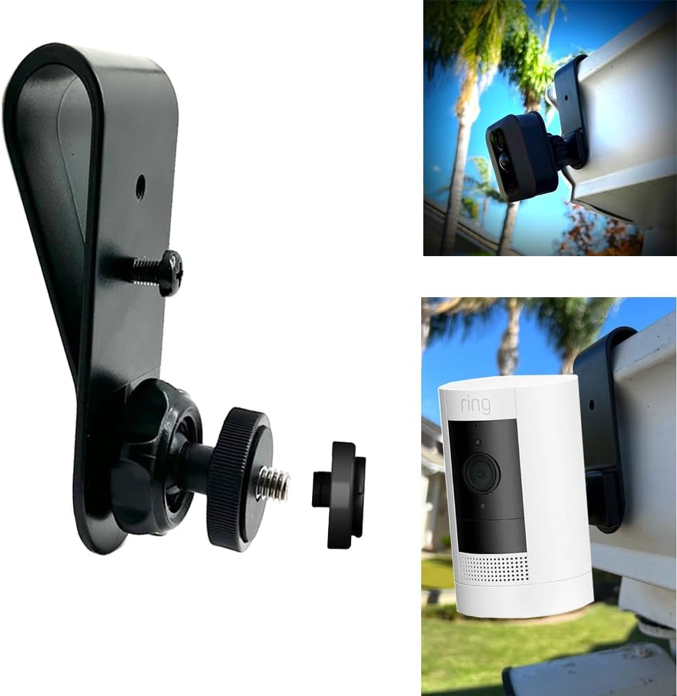 Amazon.com: Rigid Rain Gutter Mount for Security Camera - Easy Install ...