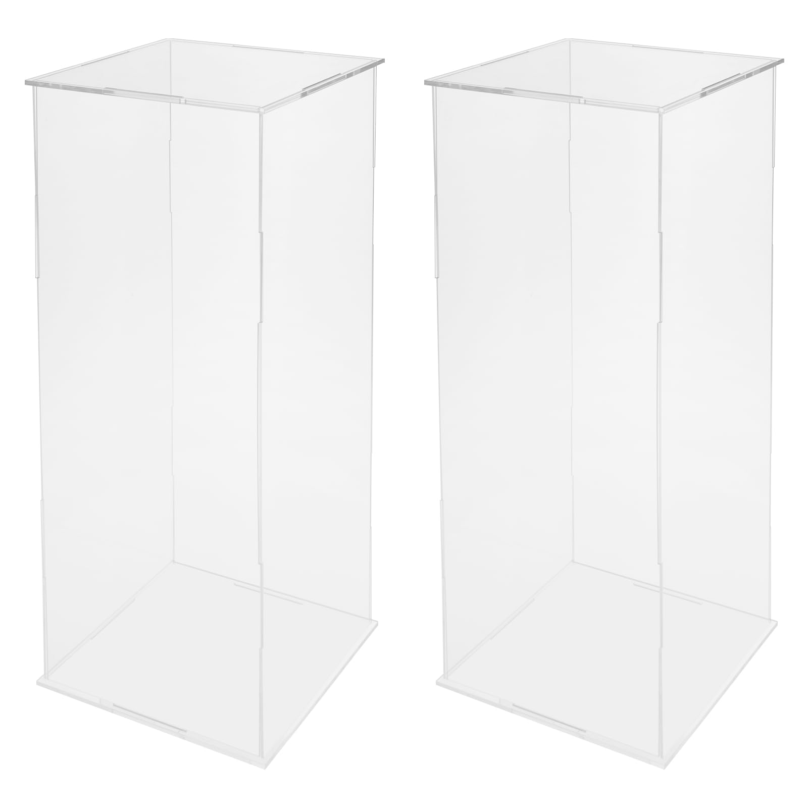 Amazon.com: Okasiki 2 Pcs Display Cube Pedestal Stands, Clear Acrylic ...