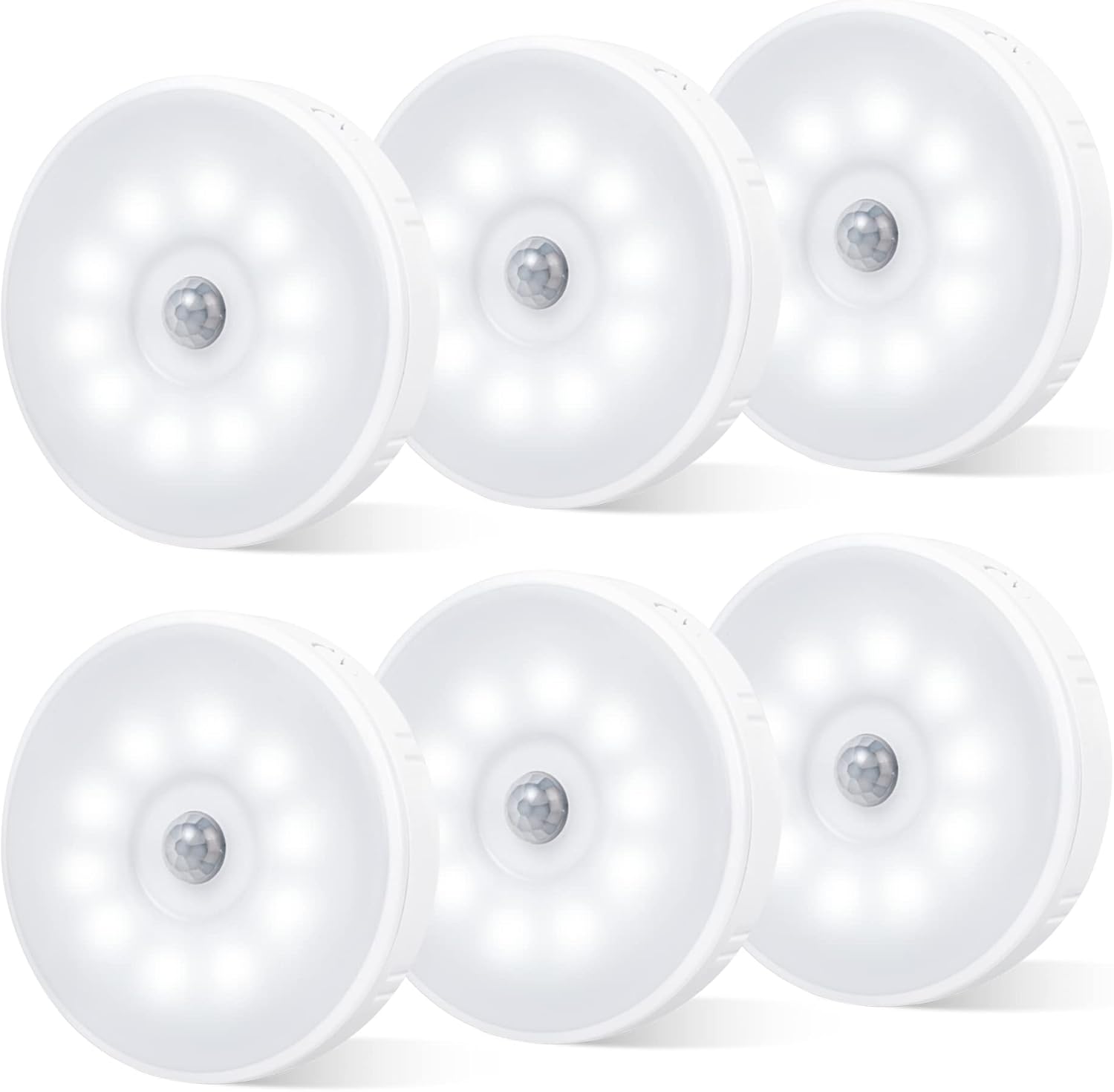 Innolife 6 Pack Motion Sensor Lights Indoor,Battery Powered ...