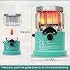 Amazon.com: 2 In 1 Camping Outdoor Propane Heater & Stove,Portable Propane Stove,Outdoor Camping ...